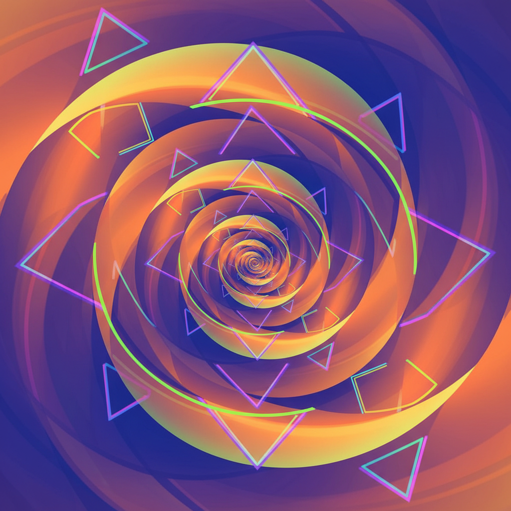 Vibrant abstract art